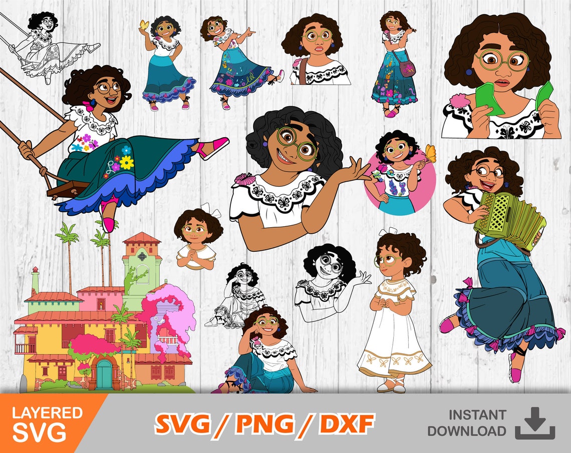 Encanto Mirabel Clipart Bundle Mirabel Madrigal Svg Cut Files - Etsy