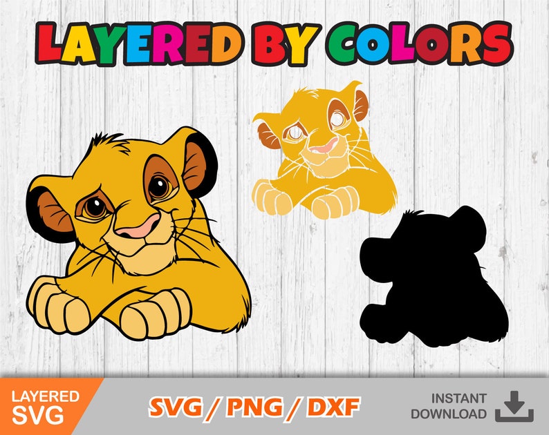 Lion King Simba clipart, Simba svg cortar archivos para Cricut ...