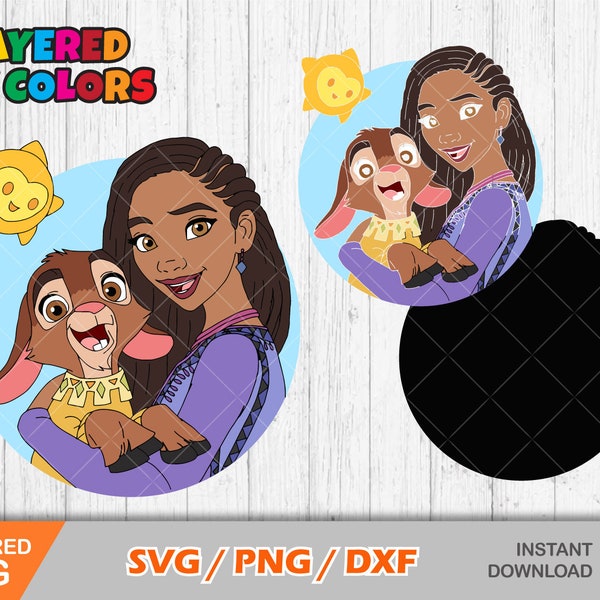 Princess Asha Clipart - Etsy