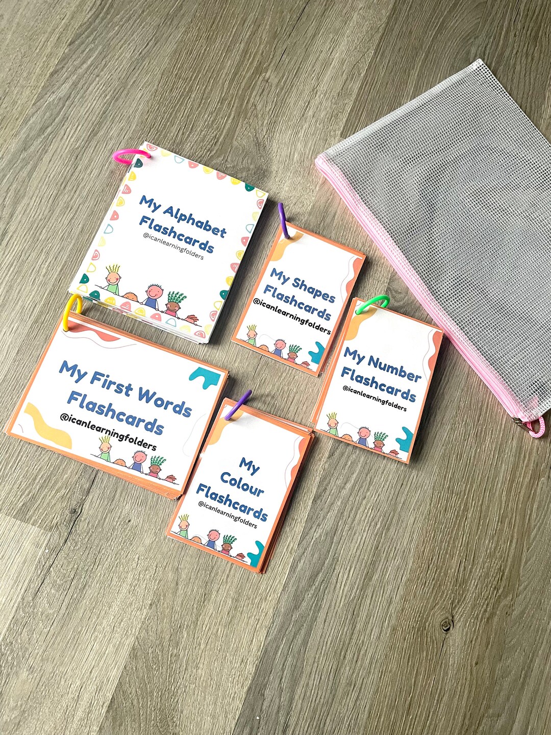 Flashcard Bundle | First Words, Alphabet, Shape, Number & Colour ...
