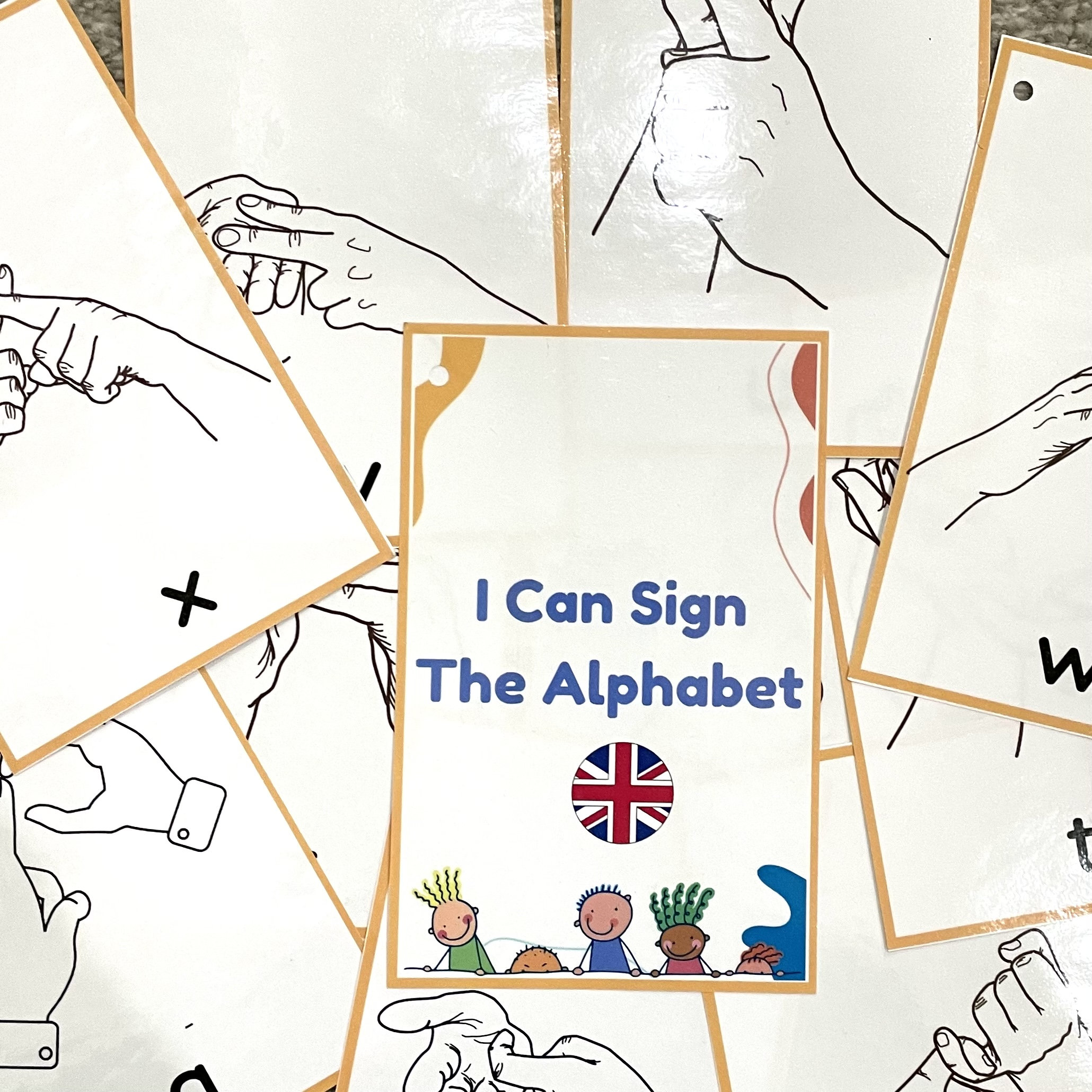 British Sign Language Alphabet Flashcards - Etsy