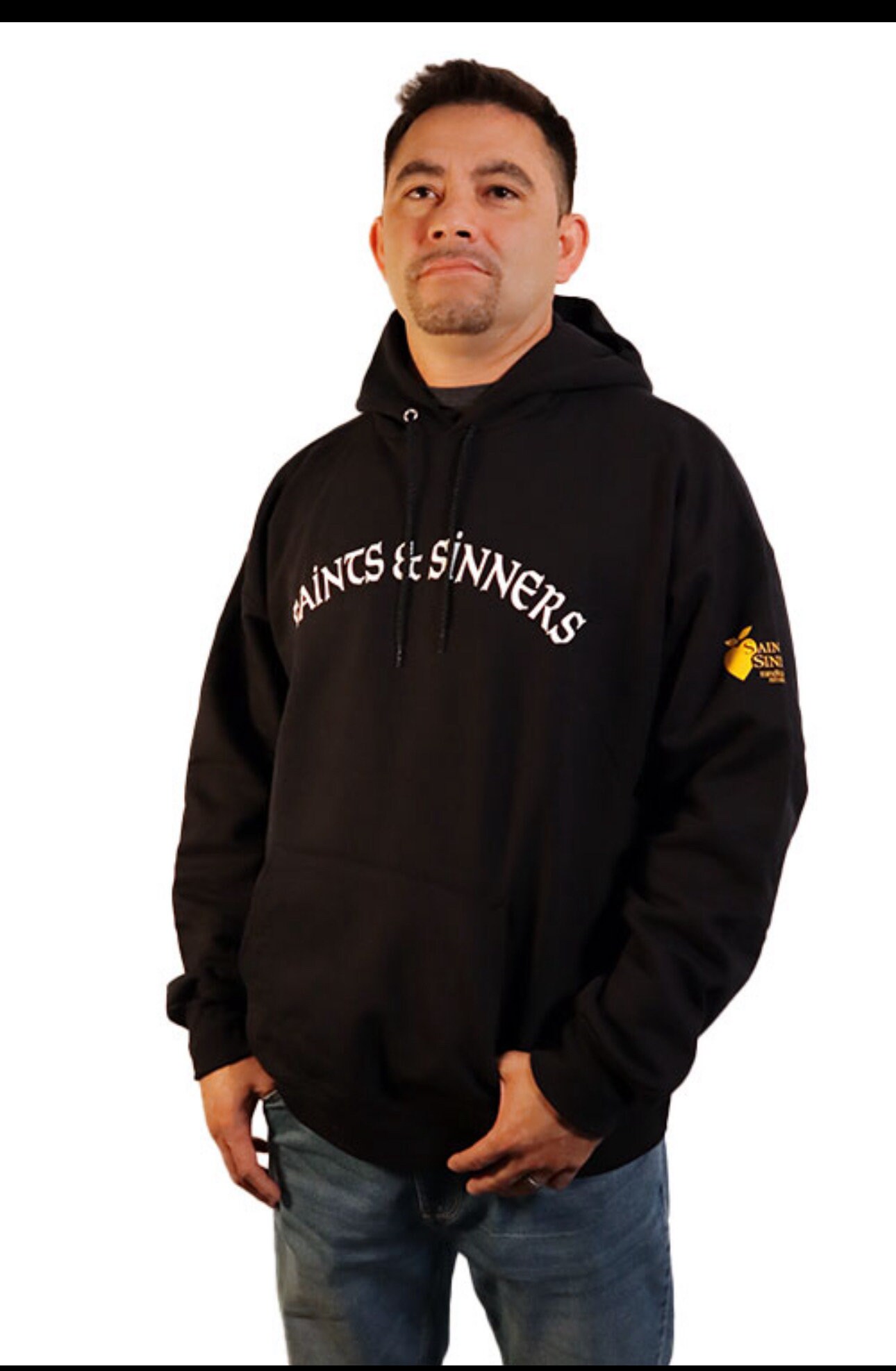 Saints & Sinners Hoodie W/neon Sign Art Famous Bar/liquor-store in ...