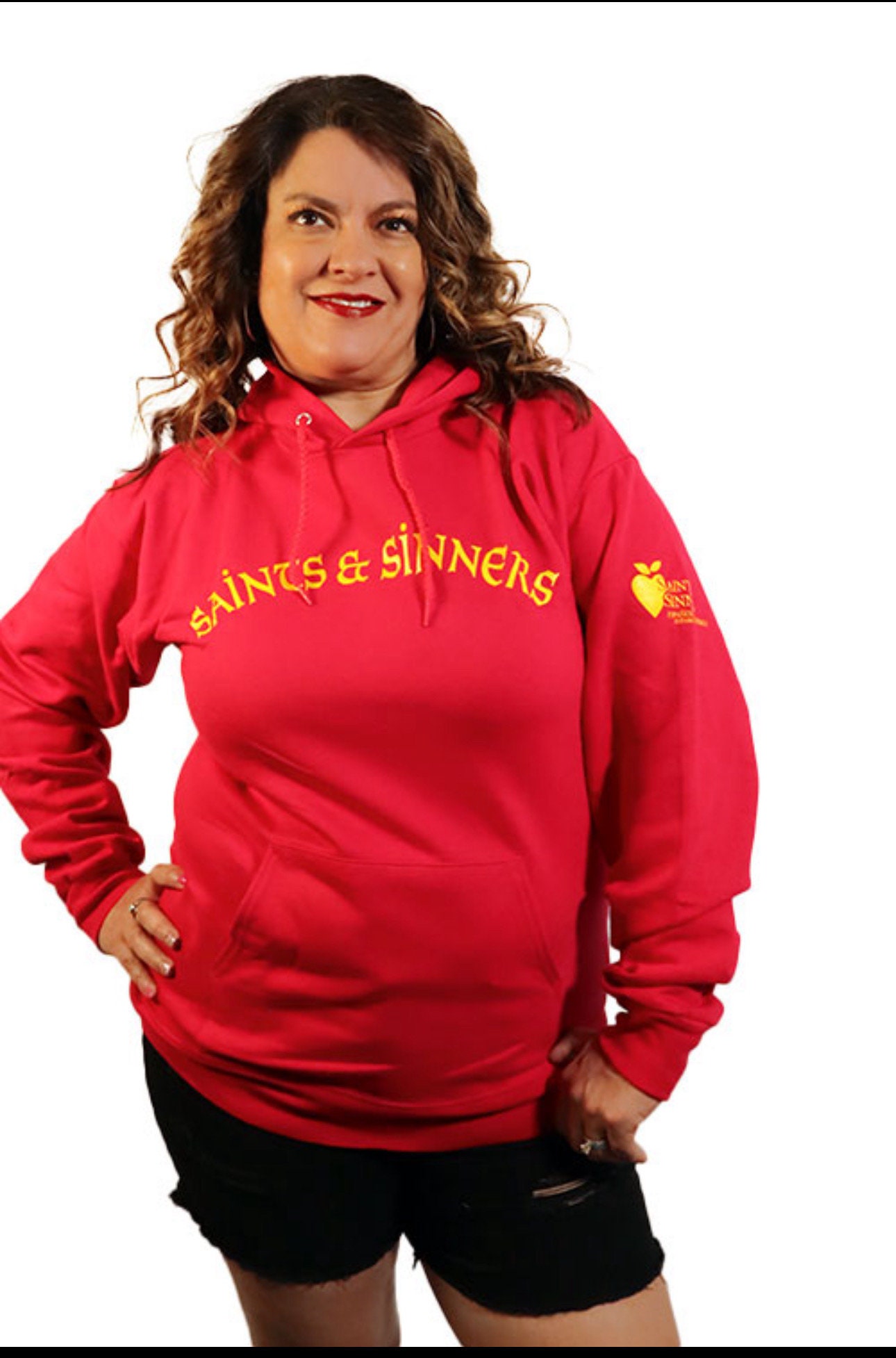 Saints & Sinners Hoodie W/neon Sign Art Famous Bar/liquor-store in ...