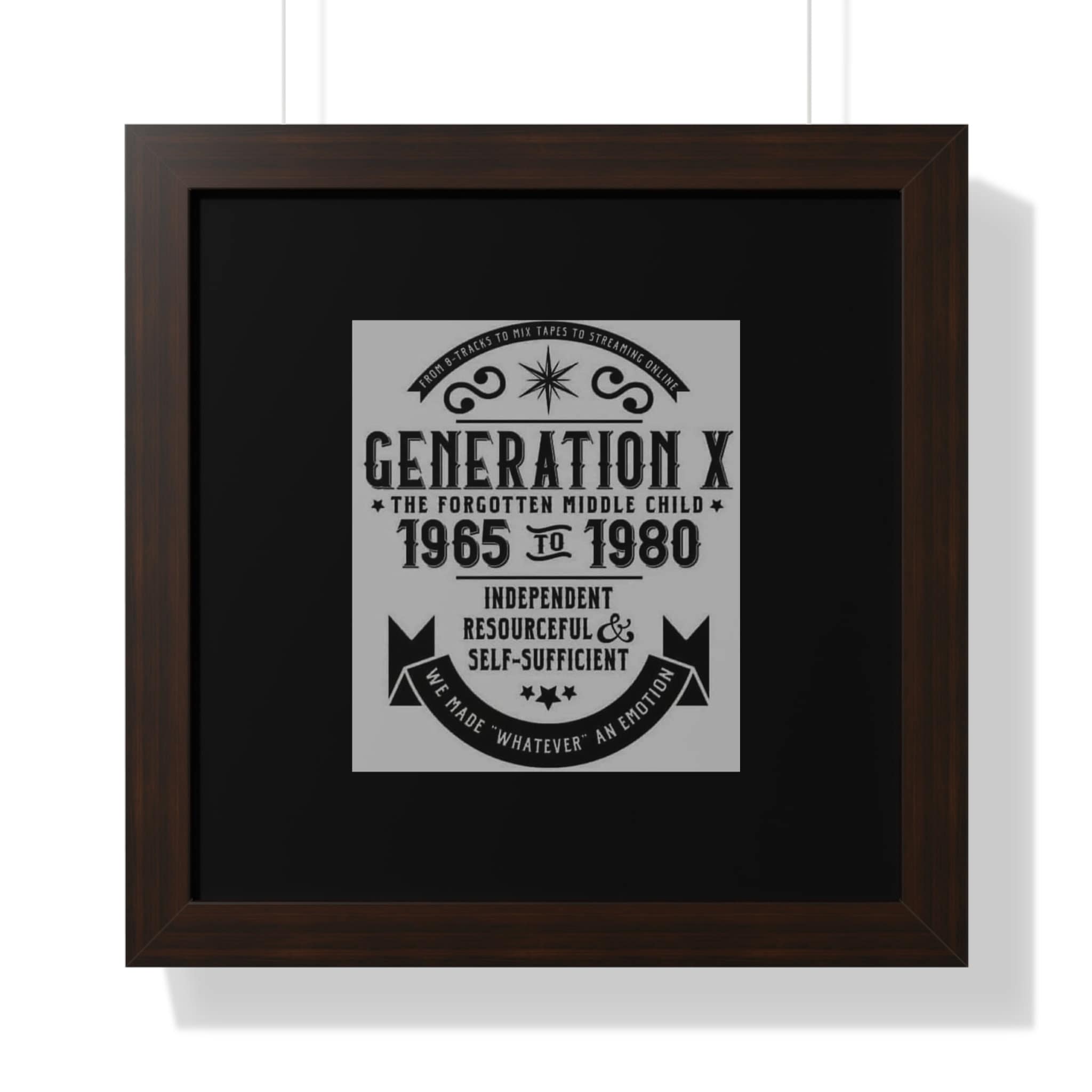 Gen X Favored, Generation Defining, Framed Horizontal Poster - Etsy