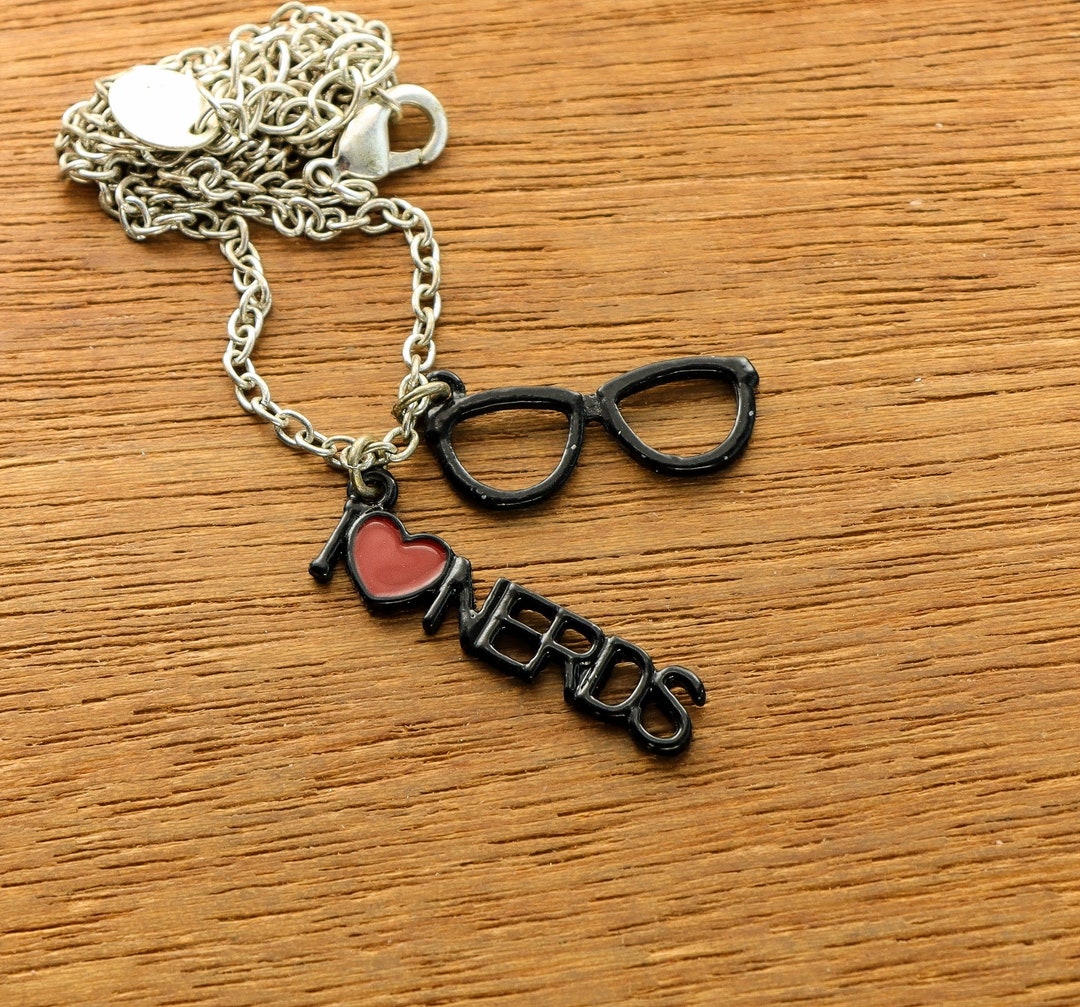 I Love Nerds Pendant Collection Necklace Ready to Wear or - Etsy