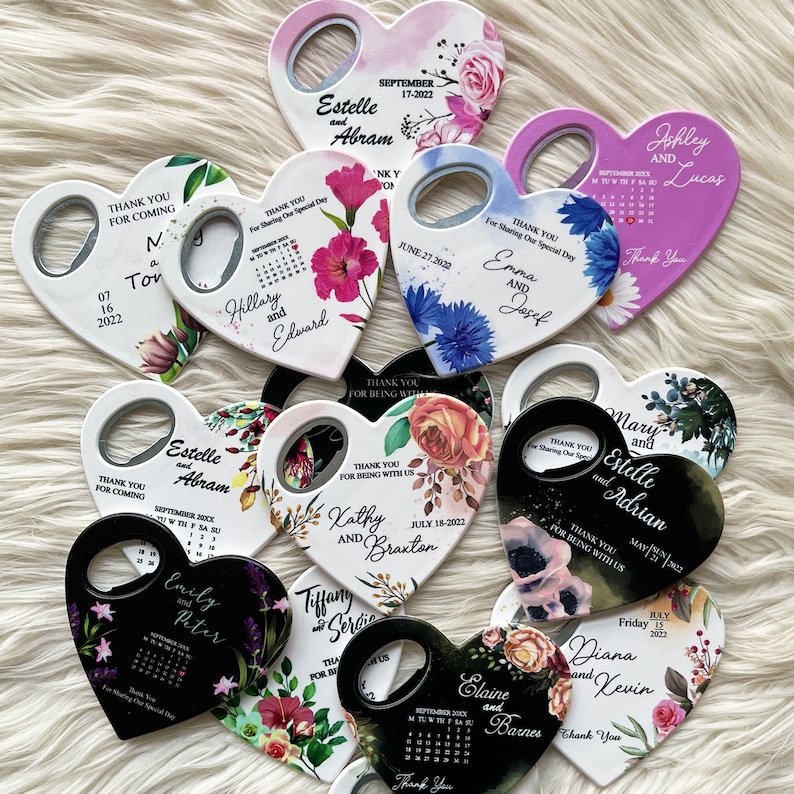 Personalized Bottle Opener Magnets for Wedding Favors Bulk - Etsy