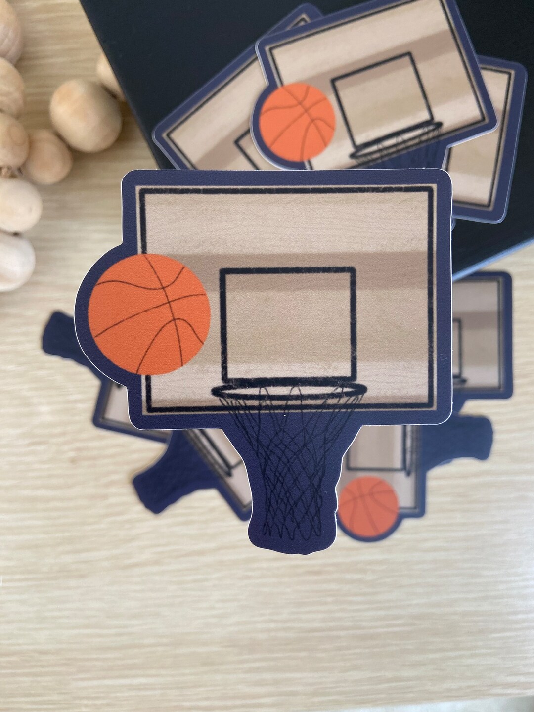 Basketball Hoop Sticker | Basketball Sticker | Dishwasher Safe Sticker ...