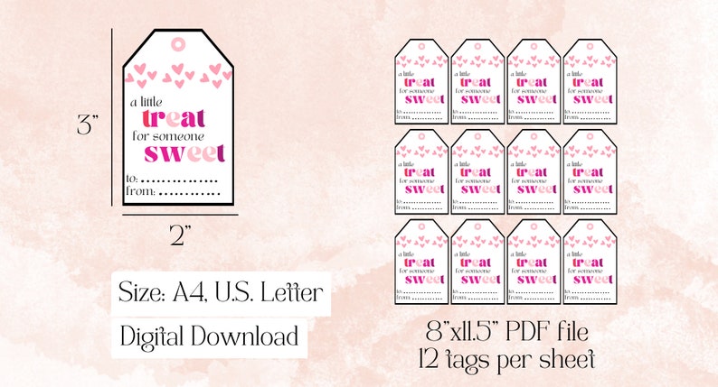 Editable Valentines Day Printable Tag Templates someone Sweet ...