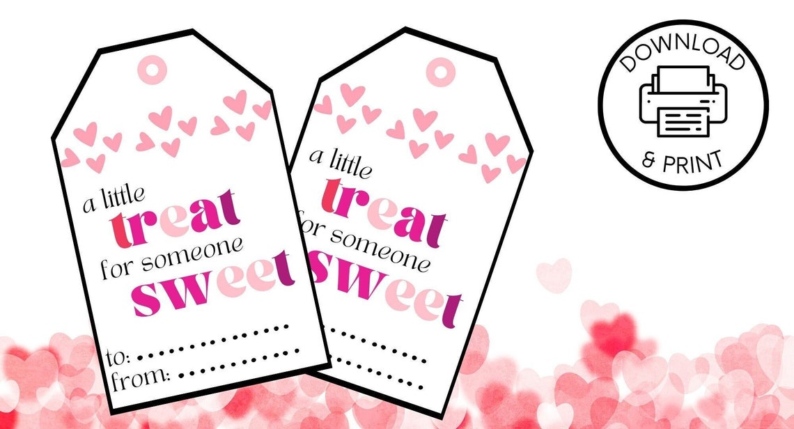 Editable Valentines Day Printable Tag Templates someone Sweet ...
