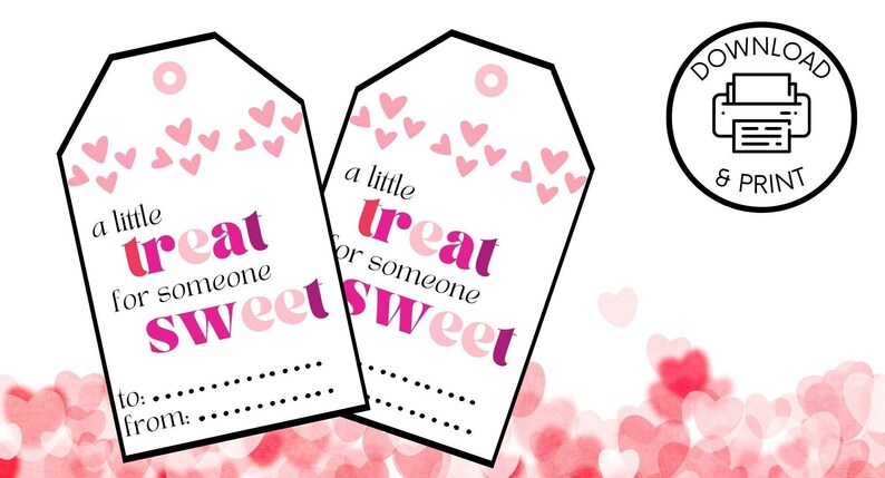Editable Valentines Day Printable Tag Templates someone Sweet ...