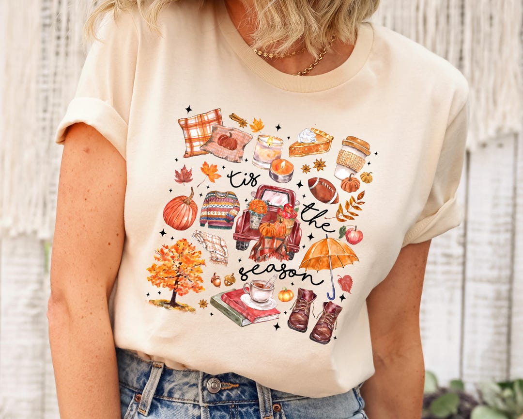 Fall Shirt, Tis the Season Shirt, Fall Football Shirt, Women's Fall ...