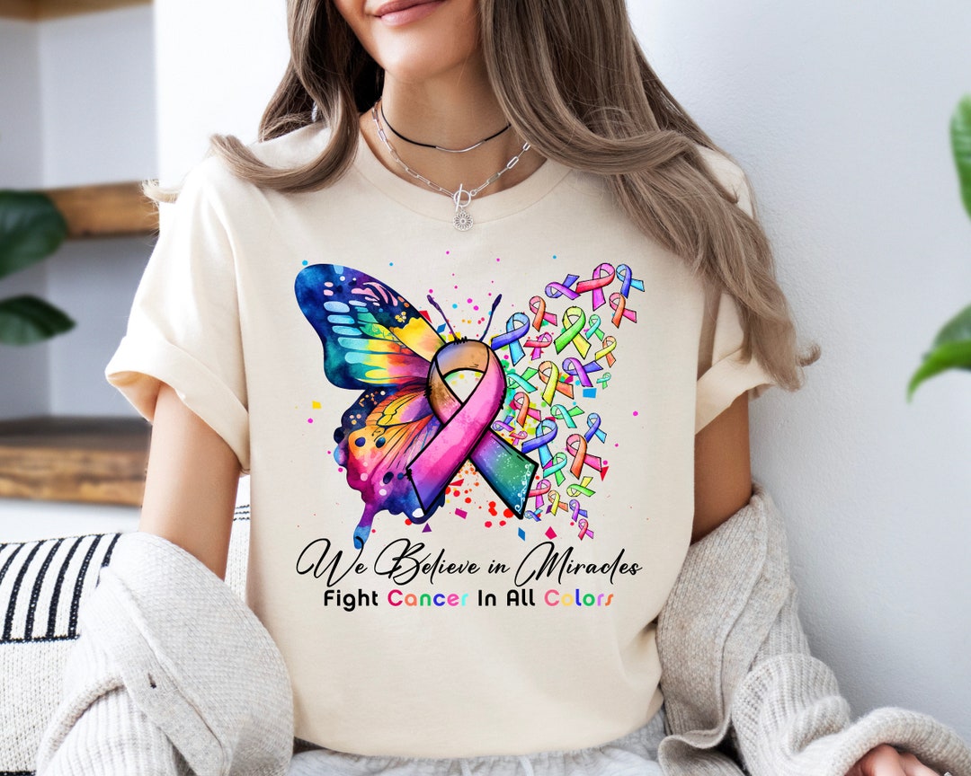Cancer Warrior Gift, Cancer Survivor Outfit, Family Support T-shirt ...