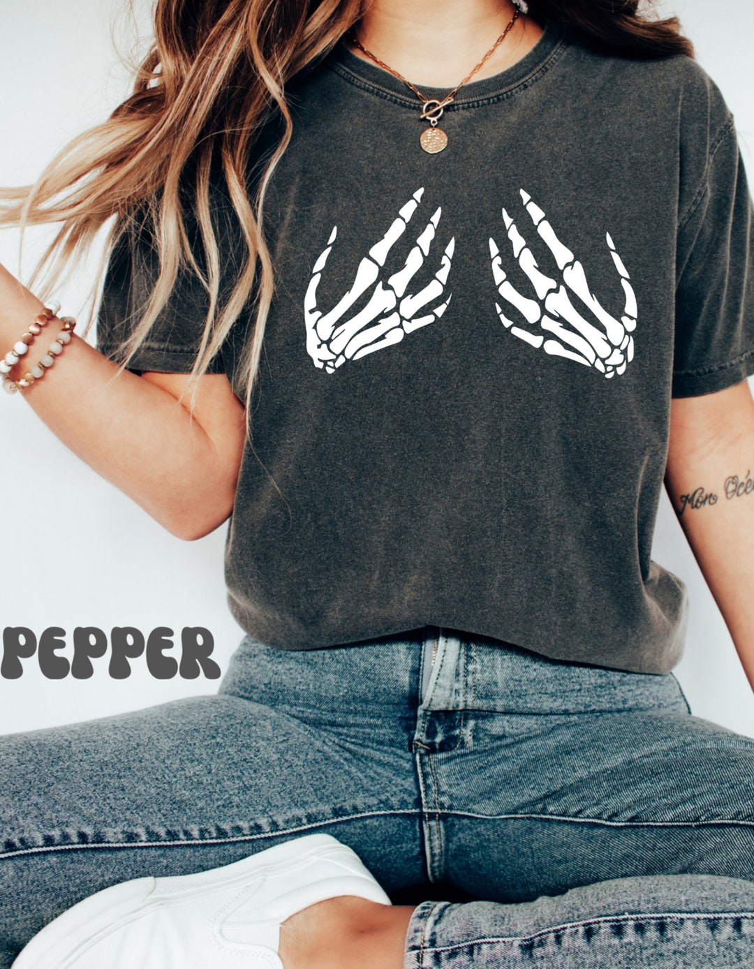 Skeleton Hands Shirt, Halloween Skeleton Shirt, Horror Fan Shirt ...