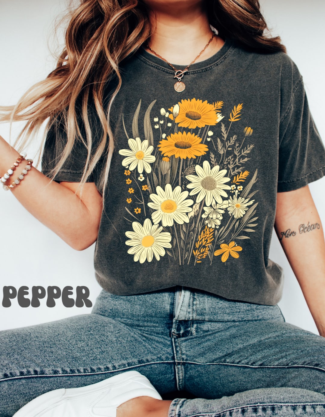 Vintage Wildflower T-shirt: Botanical Floral Garden Tee - Etsy