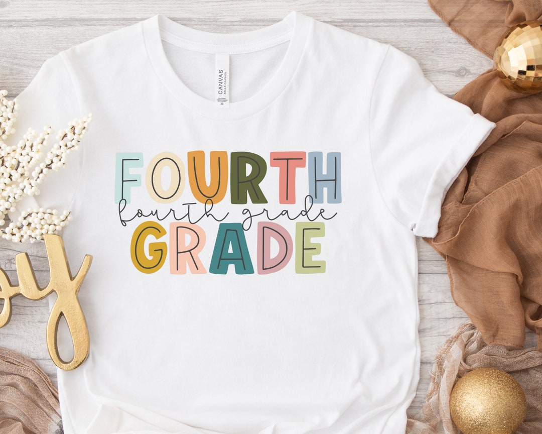 4th Grade Teacher Shirt, 4th Grade Team, Back to School Shirt, Fourth ...