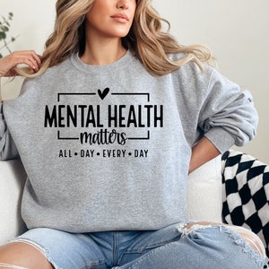 Mental Health Matters Shirt, All Day Every Day, Women Mental Health ...