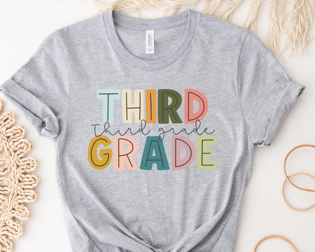 Cute 3rd Grade Shirt, Third Grade Teacher Team, Matching School Shirt ...
