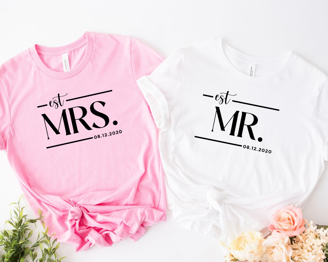 Mr And Mrs Shirt Mr And Mrs Just Married Shirt Honeymoon Shirt