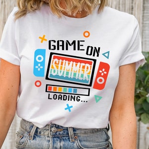 Game on Summer Loading Shirt, Last Day of School Shirt, Boys Summer ...