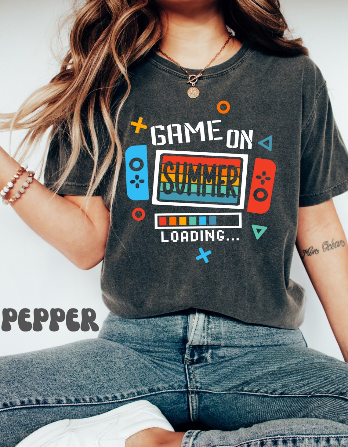 Game on Summer Loading Shirt: Boys Gamer Vacation Tee - Etsy