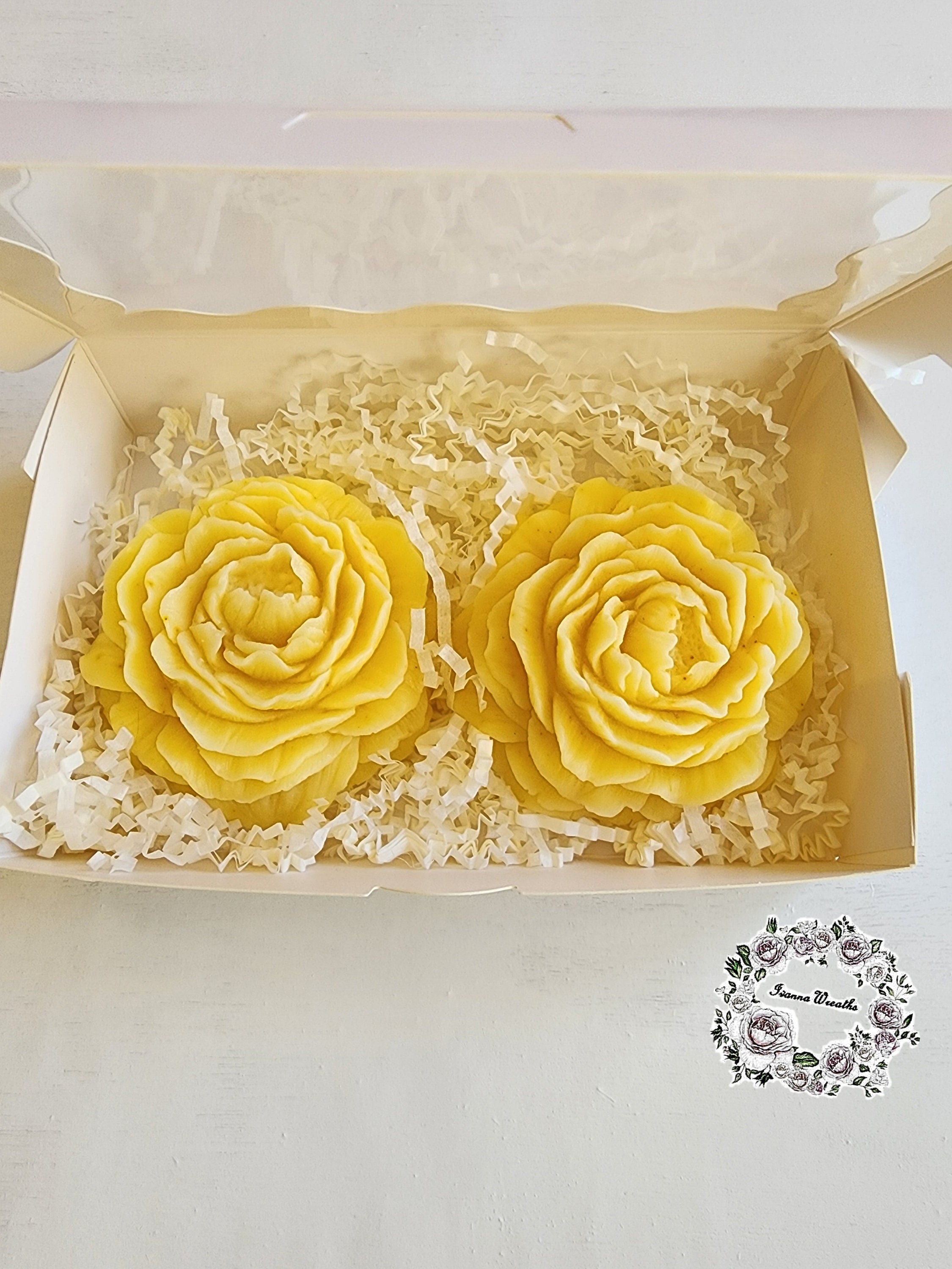Lemon Soap Box Yellow Rose Soap Citrus Soap Flower Soap Box Easter Soap ...