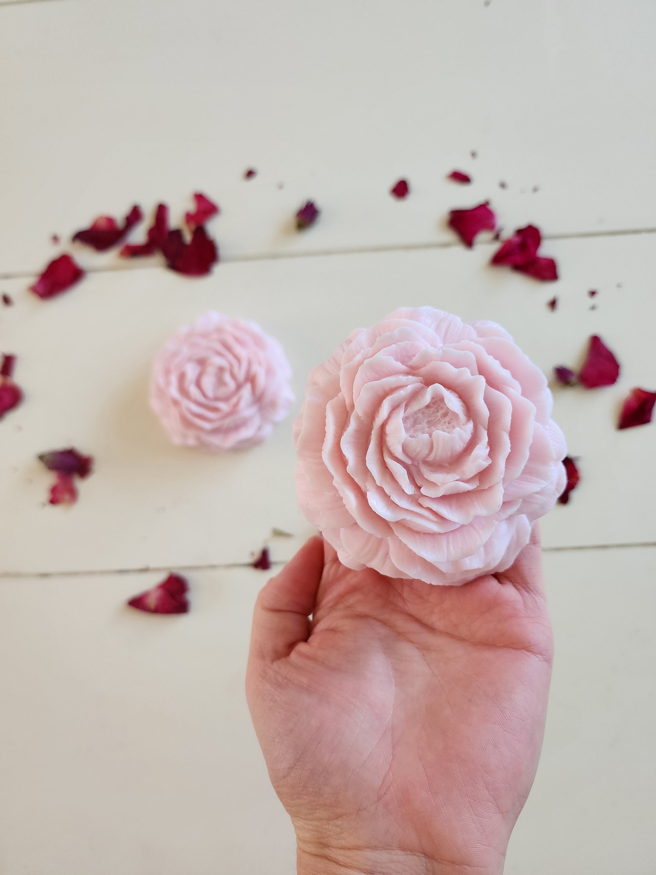 Flower Soap Box 2 Rose Soap Bar Handmade Soap Easter Soap Mom - Etsy