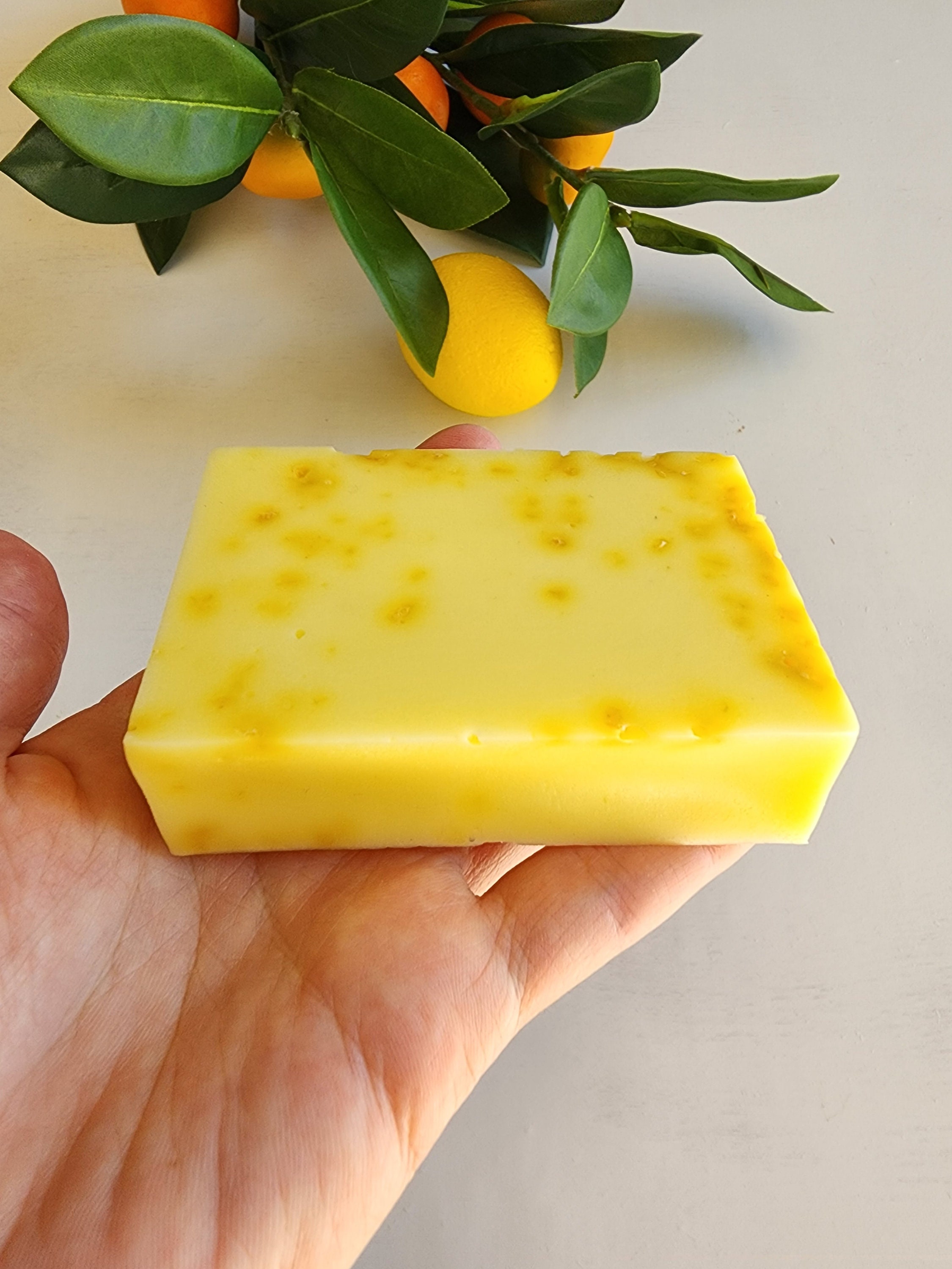 Lemon Soap Bar Lemon Zest Soap Lemon Party Favors Gift Handmade Soap ...