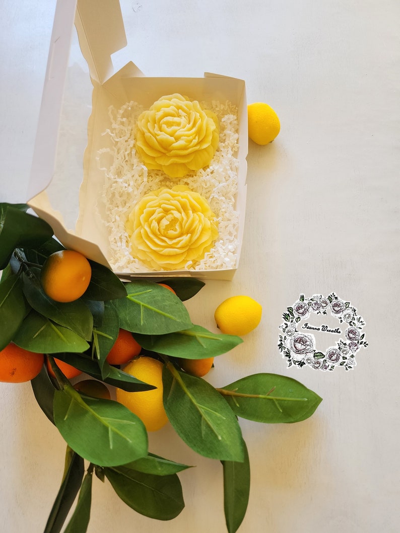 Flower Soap Box 2 Rose Soap Bar Handmade Soap Easter Soap Mom Soap Gift ...