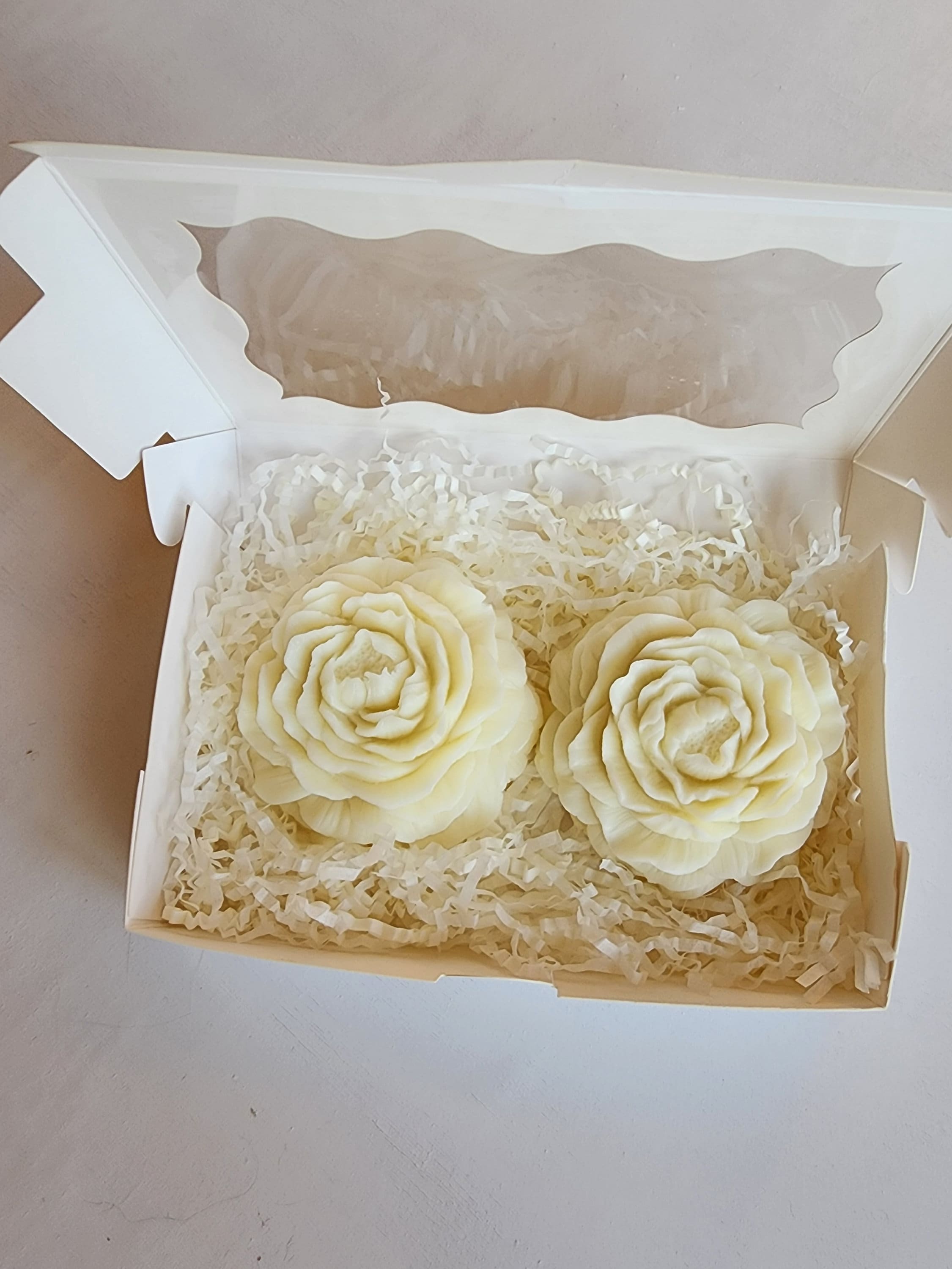 Flower Soap Box Set of 3 Soaps Rose Soap Vanilla Soap Shea Butter Soap ...