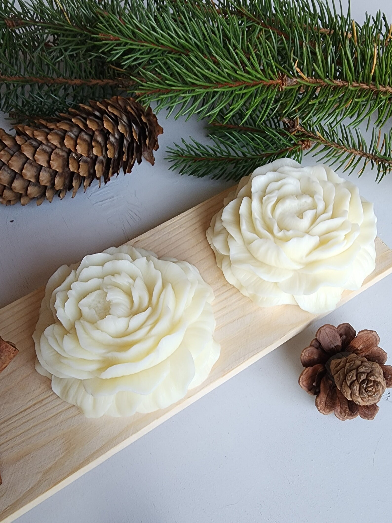 Flower Soap Box Set of 3 Soaps Rose Soap Vanilla Soap Shea Butter Soap ...