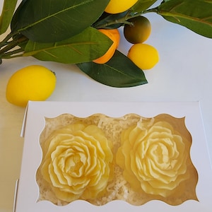 Lemon Soap Box Yellow Rose Soap Citrus Soap Flower Soap Box Easter Soap ...