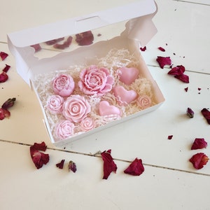 Flower Soap Box Rose Soap Peony Handmade Soap Shea Butter Soap Rose ...
