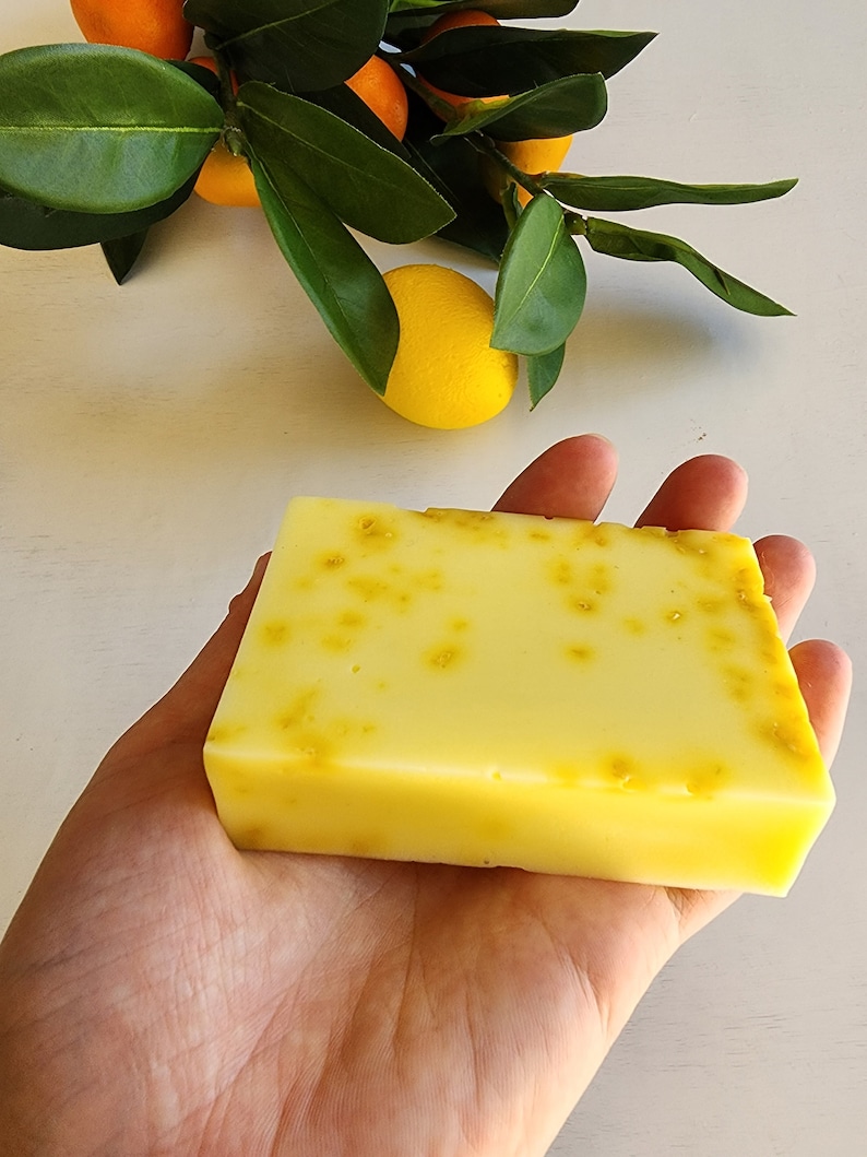 Lemon Soap Bar Lemon Zest Soap Lemon Party Favors Gift Handmade Soap ...