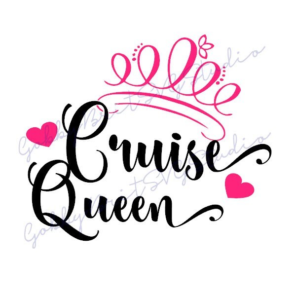 Cruise Queen SVG; PNG; Cut File - Etsy