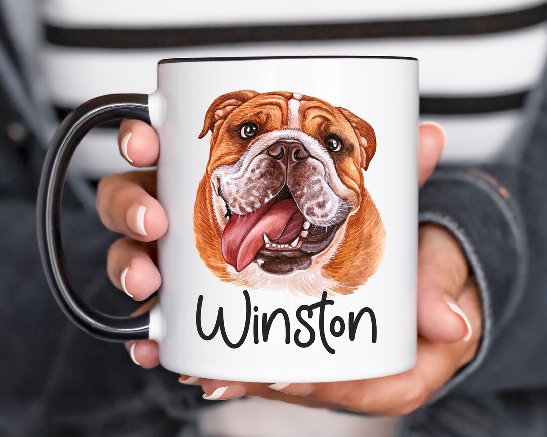 English Bulldog Mugcustom English Bulldog Mugpersonalized - Etsy