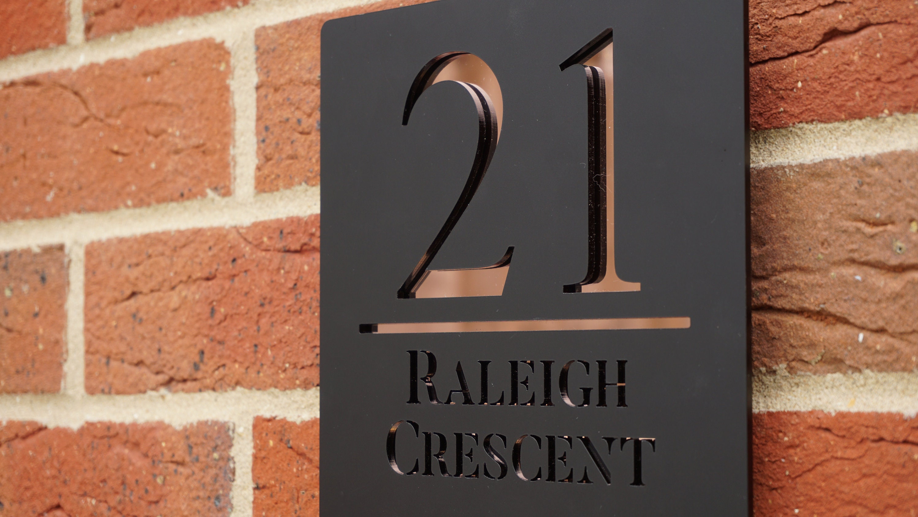 Contemporary House Sign Personalised Laser Cut House Sign - Etsy