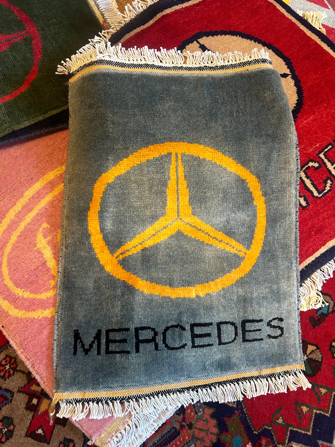 Mercedes Benz Handmade Rug - Etsy