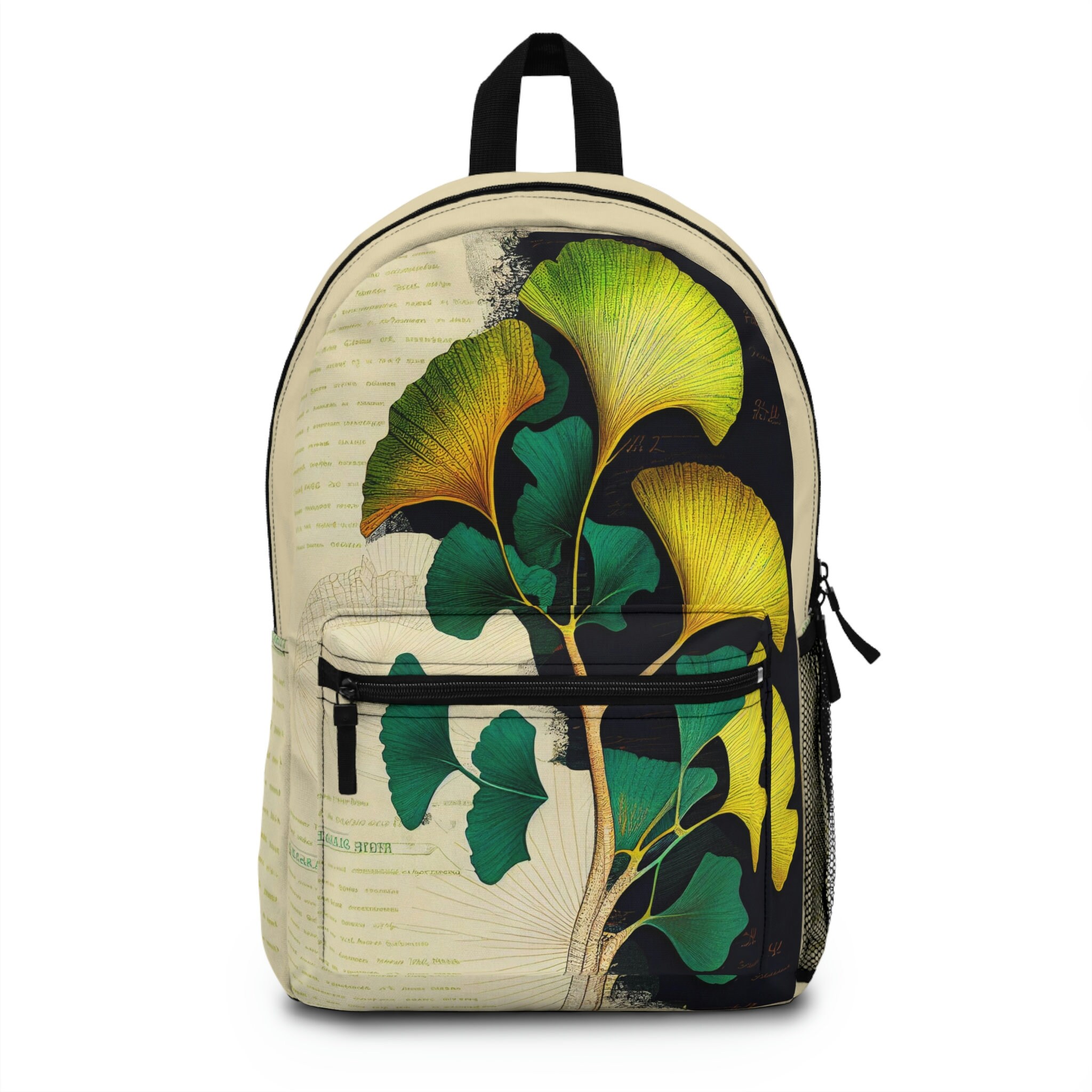 Floral Backpackbotanical GINKO Backpack - Etsy