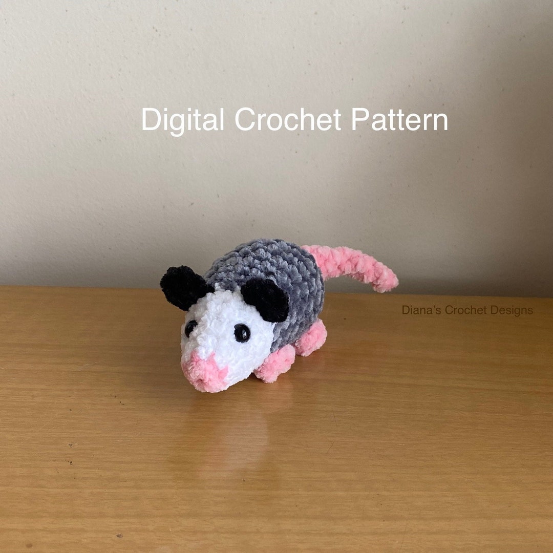 Crochet Possum Pattern/ Crochet Amigurumi Possum Digital Pattern - Etsy