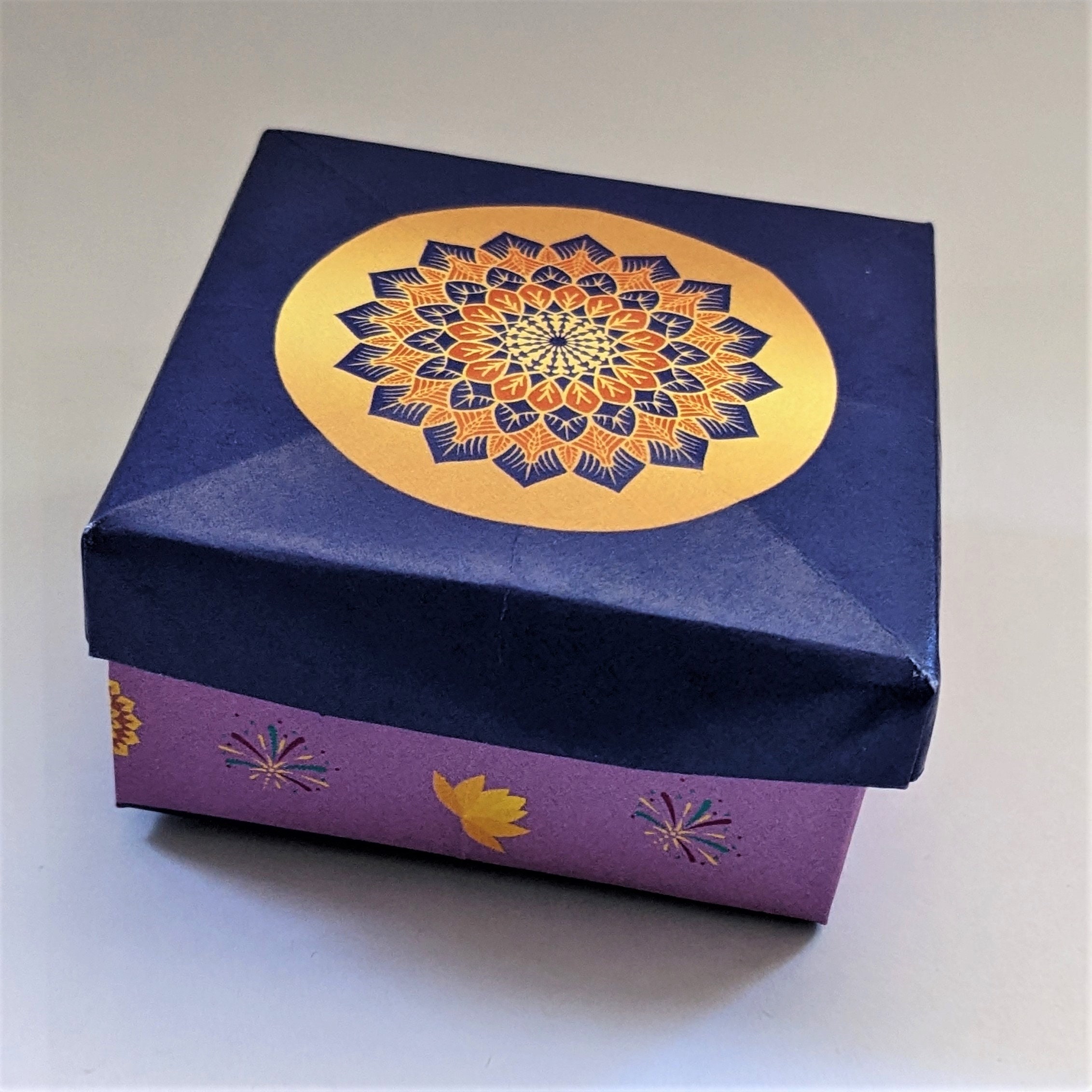 Diwali Origami Box Template printable - Etsy