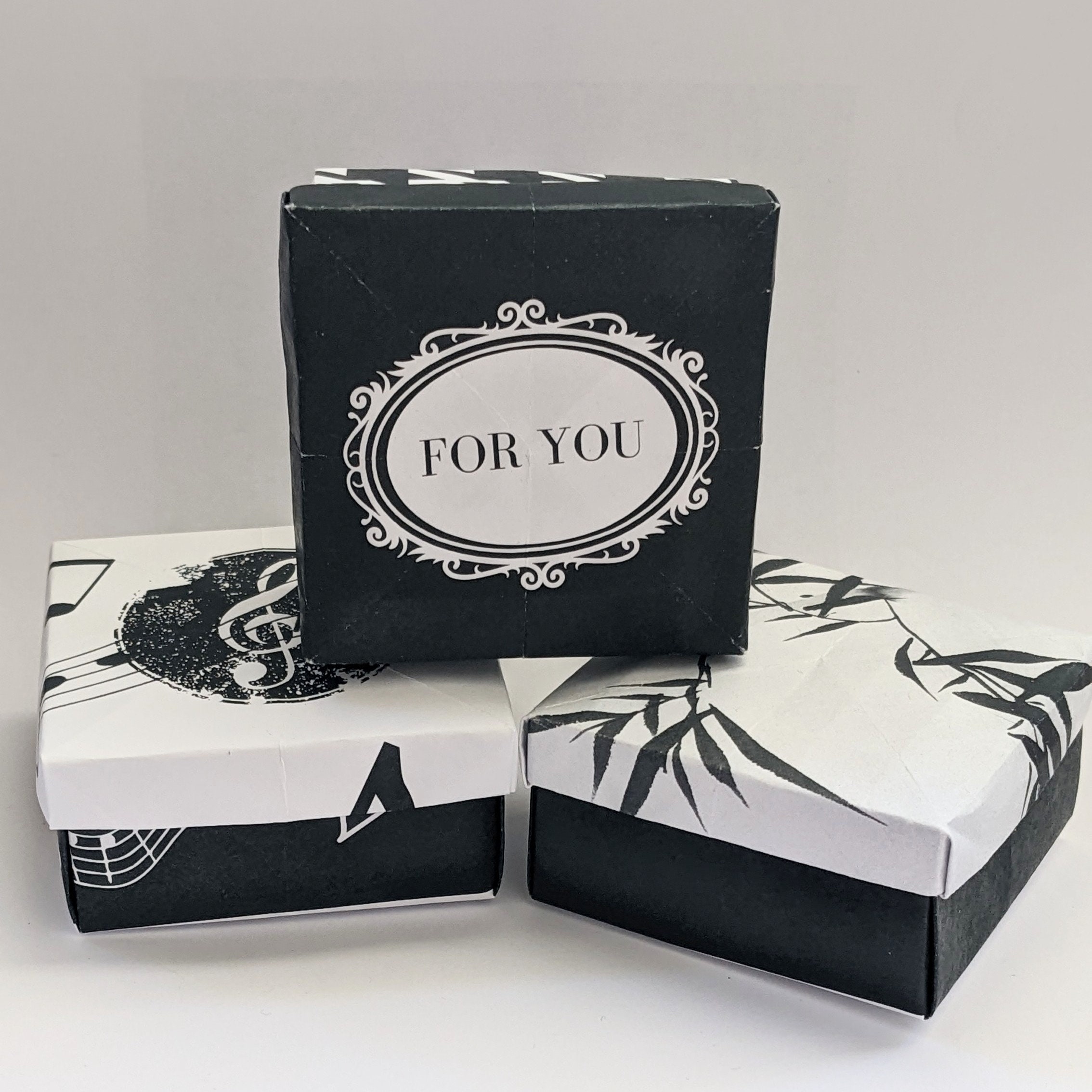 Trio of Origami Box Templates printables - Etsy