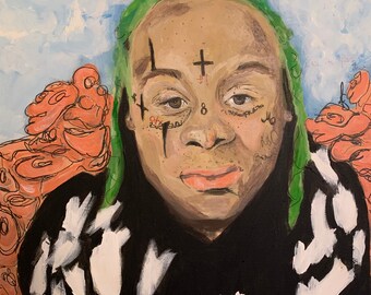Trippie Paintings on Canvas - Etsy