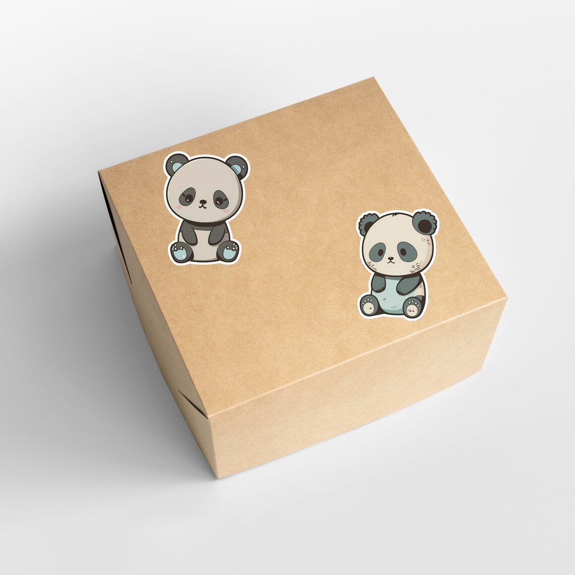 Panda Printable Stickers, Panda PNG, Animal Printable, Print and Cut ...