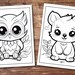 Kawaii Coloring Pages 50 Pages Cute Coloring Pages for Kids and Adults ...