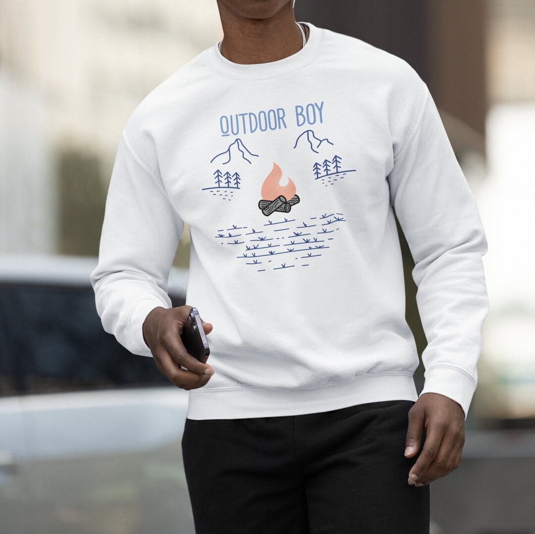 Camping Adventure Sweatshirt: Outdoor Boy, Nature-inspired, Survivalist ...