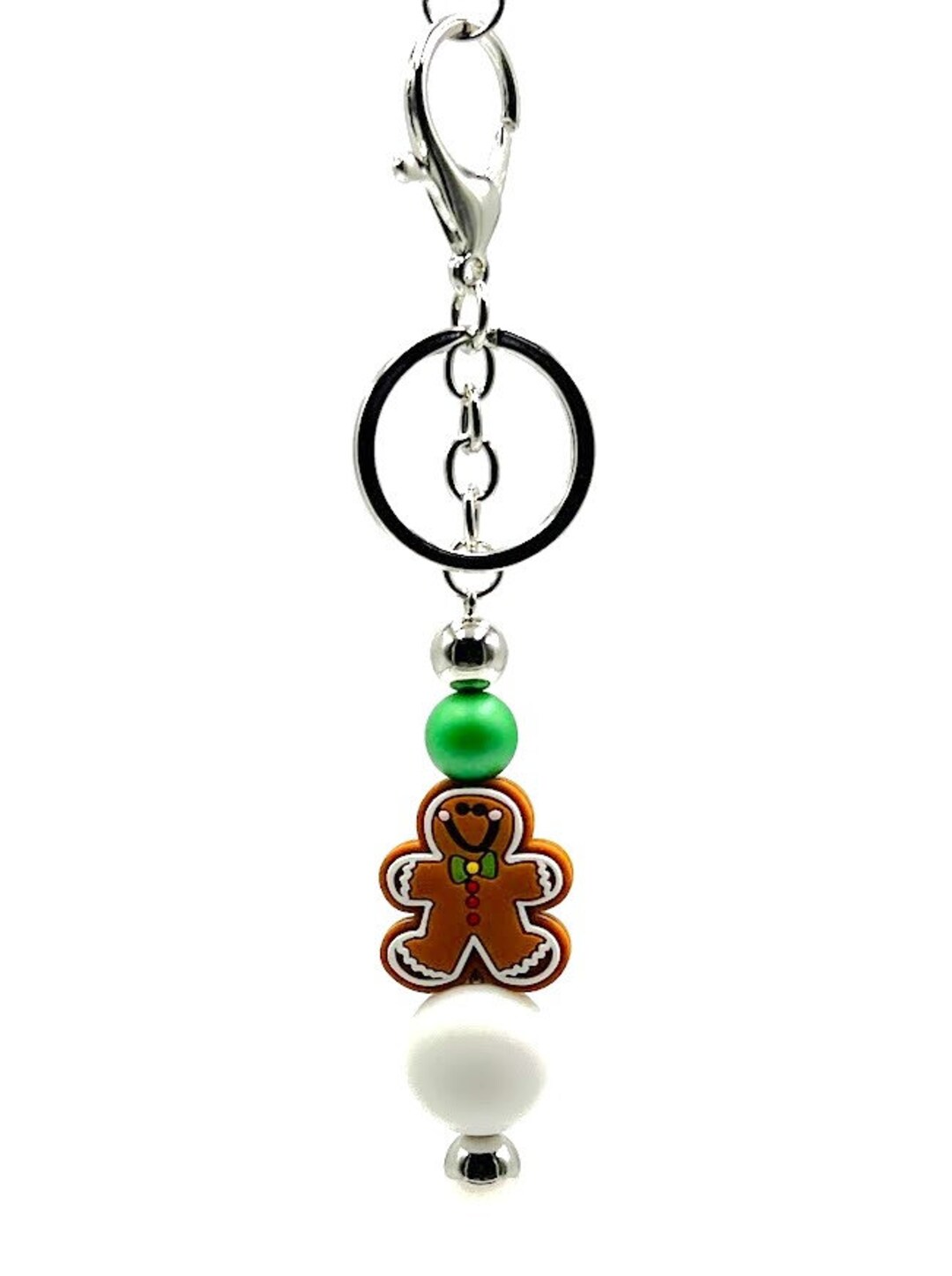 Christmas Keychain/purse Charm Gingerbread Man. - Etsy