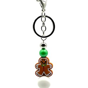 Christmas Keychain/purse Charm Gingerbread Man. - Etsy