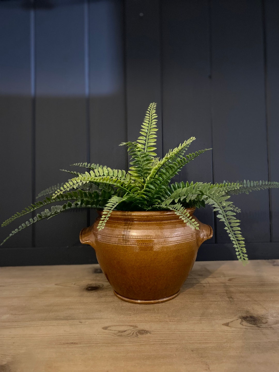 Stoneware Glazed Pearsons of Chesterfield Pot, Plant Pot, Stoneware ...