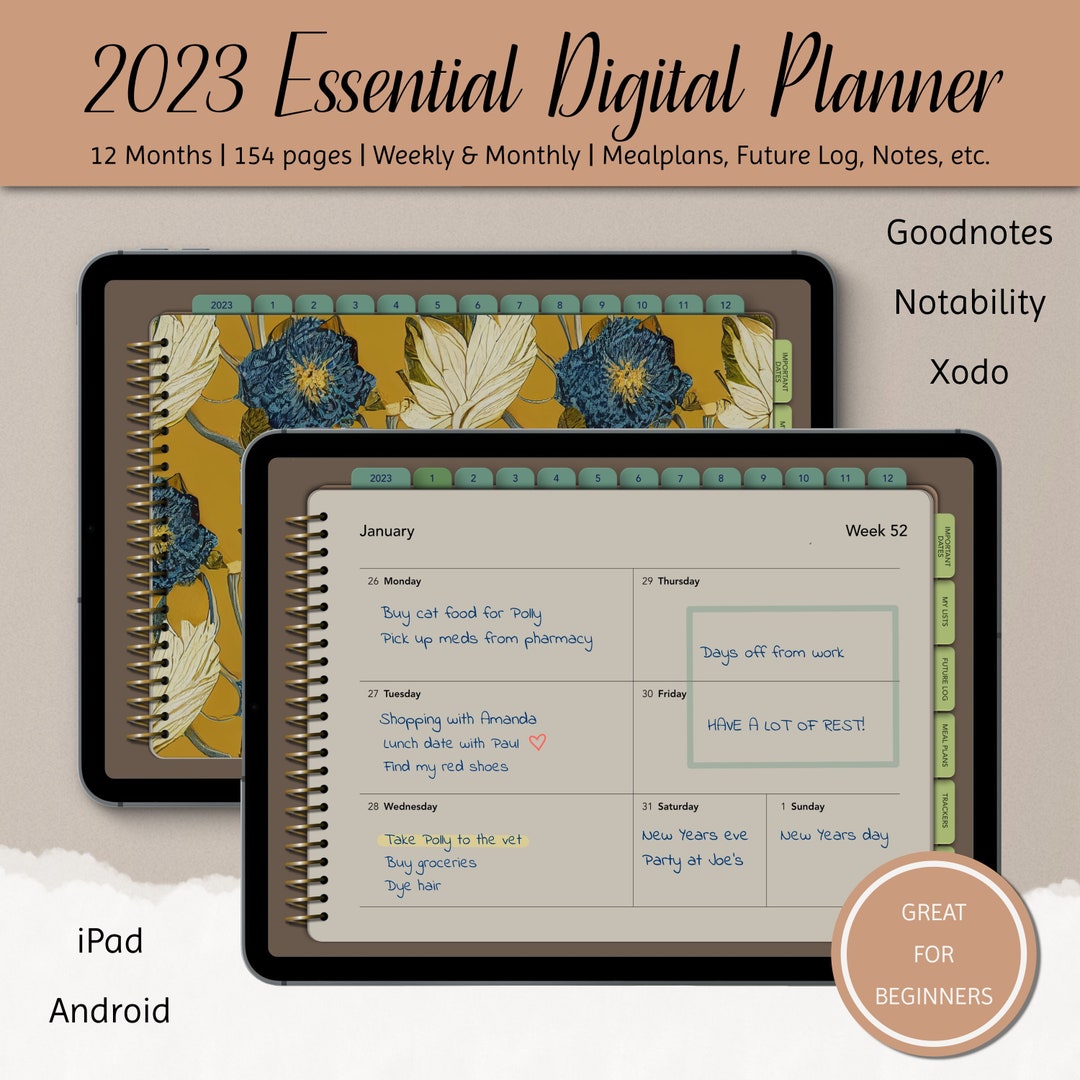 2023 Digital Planner | Digital Planner | iPad Planner | Goodnotes ...
