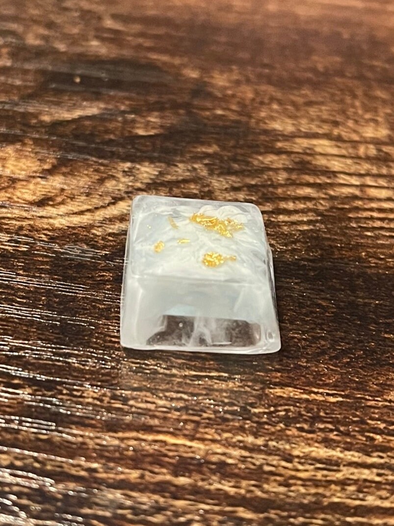 Blue White and Gold 1U Key Cap - Etsy